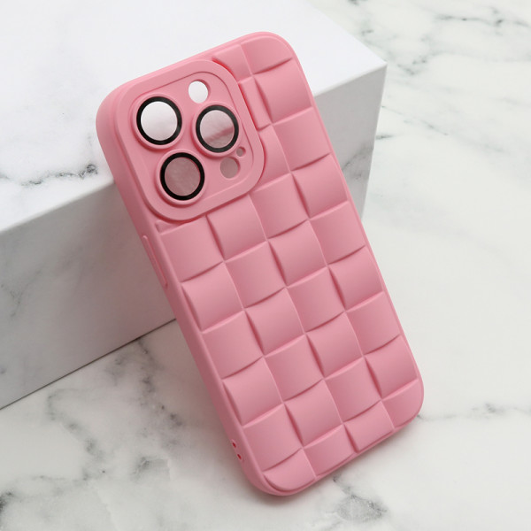 Futrola 3D WALL za iPhone 14 Pro roze