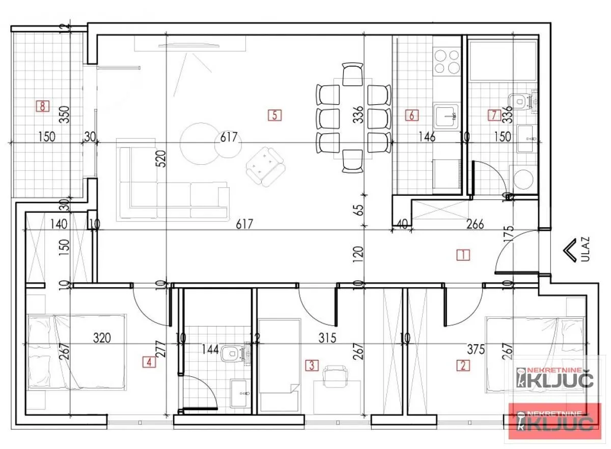 Prodaja, trosoban stan, 92m2, Petrovaradin, Novi Sad