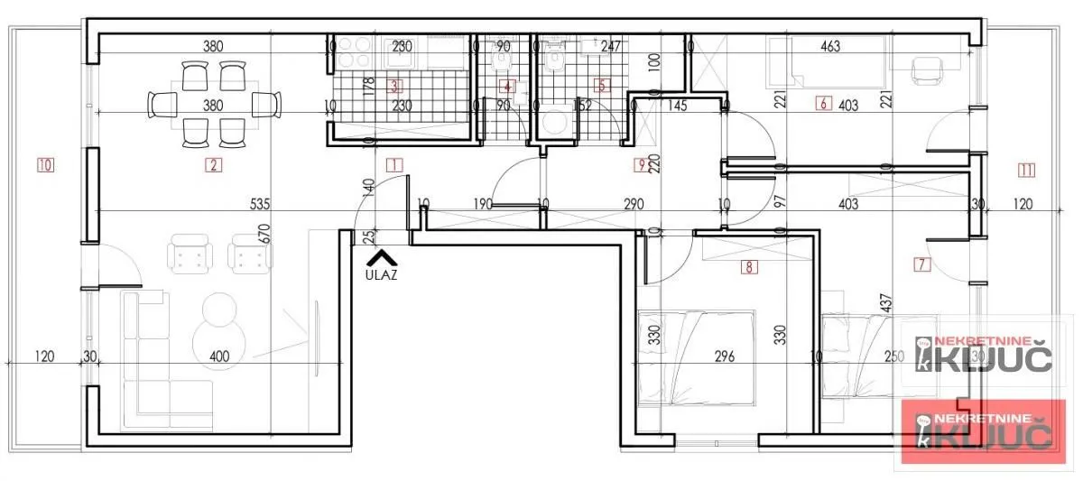 Prodaja, četvorosoban stan, 94m2, Petrovaradin, Novi Sad