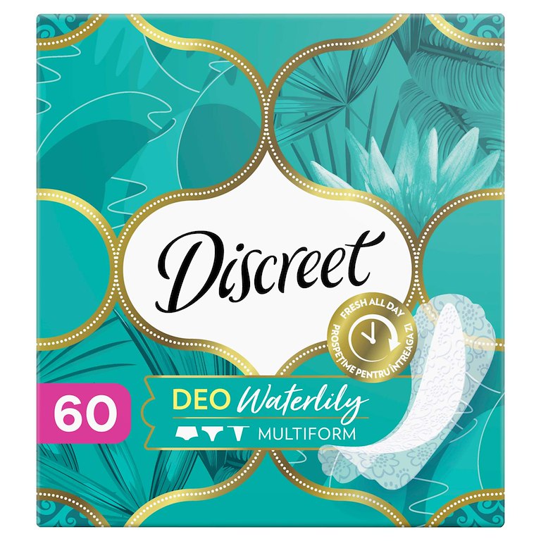 Discreet Mutiform Waterlily dnevni ulošci, 60 komada