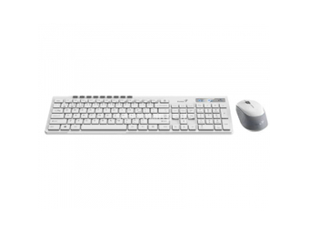 Genius SlimStar 8230 bežični komplet tastatura+miš beli