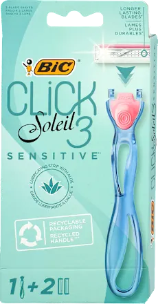 BIC
Soleil Click 3 Sensitive 1 brijač + 2 dopune, 1 kom