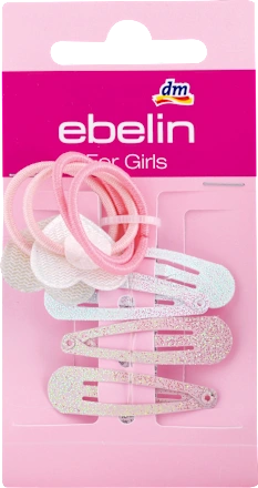 ebelin
For Girls dečije šnalice i gumice, 8 kom