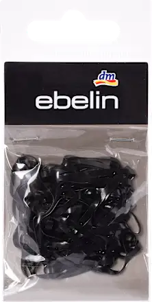 ebelin
Gumice za kosu - silikonske, široke, crne, 50 kom