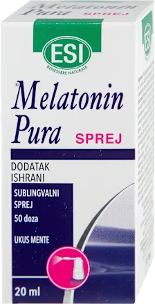 ESI
Melatonin Pura sprej, 20 ml
Dodatak ishrani