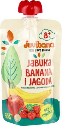 juvitana
Voćna kašica - jabuka , banana, jagoda, od 8. meseca, 100 g
Dijetetska namirnica