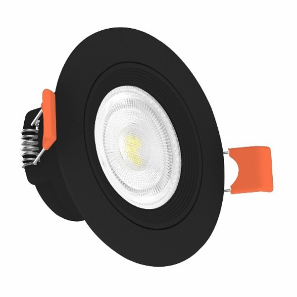 LED ROZETNA 6W 4000K CRNA UGRADNA OKRUGLA M206177