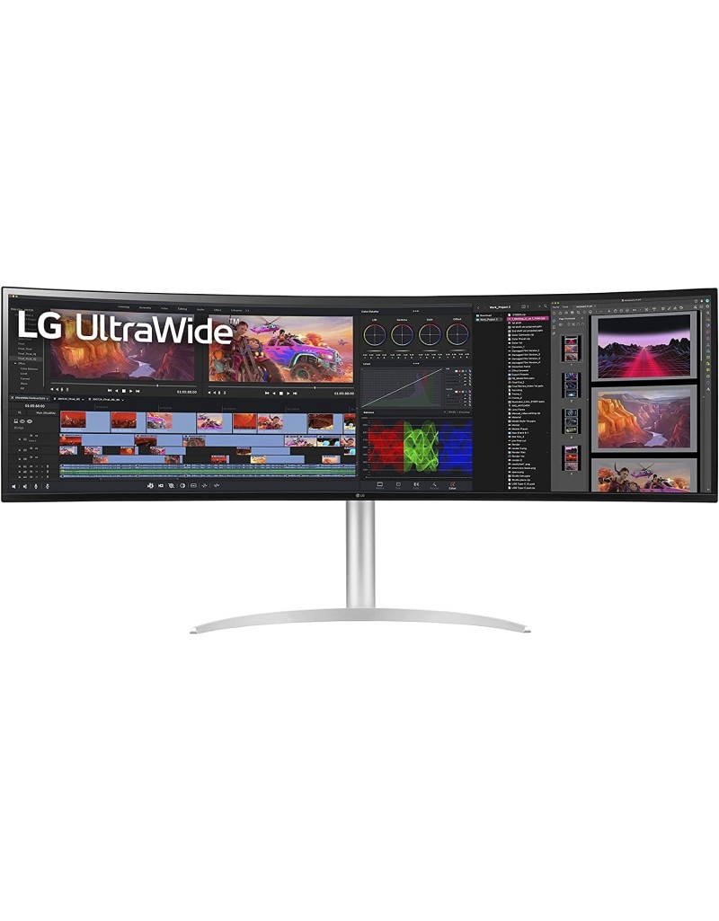 LG UltraWide 49WQ95C-W 49" Dual QHD HDR 144 Hz Curved Monitor