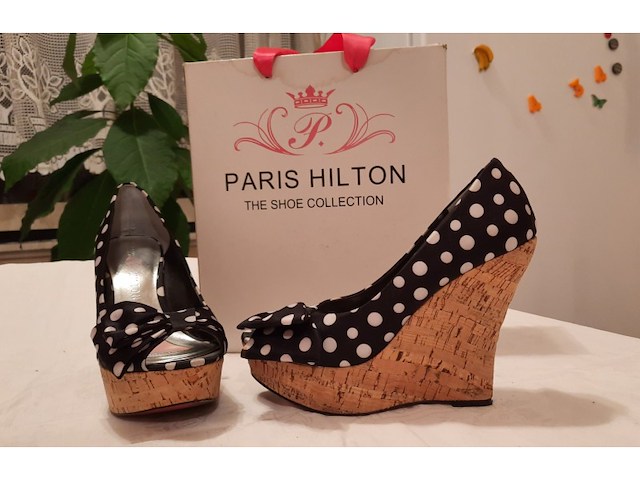 Cipele otvorene Paris Hilton Shelly Black Polka broj 39