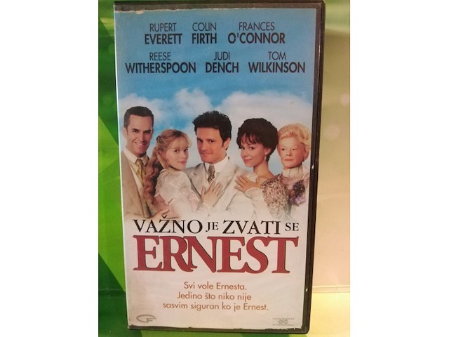 Važno je zvati se Ernest - Colin Firth / VHS /