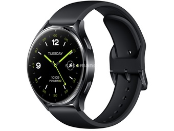 Xiaomi Watch 2 Black Case with Gray TPU Strap