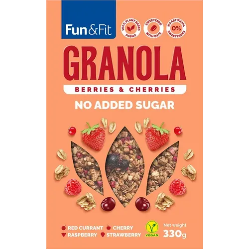 Fun&Fit granola crveno voće 330g