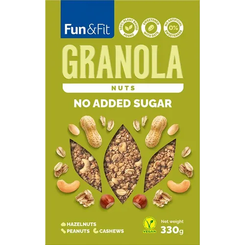 Fun&Fit granola kikiriki i orašasti plodovi 330g