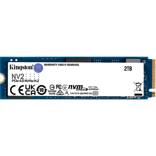 KINGSTON 2TB NV2 M.2 2280 PCIe 4.0 x4 NVMe SNV2S/2000G SSD