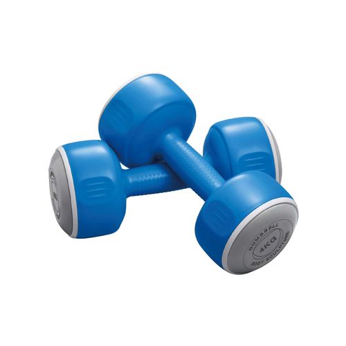 2 x 4 kg dumbbell set - PLAVA