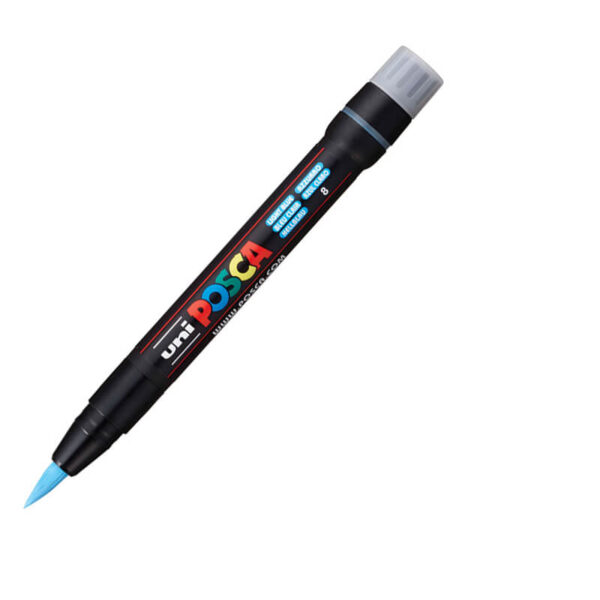 UNI Marker Akrilni POSCA Brush (PCF-350 Svetlo plavi)