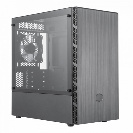 Kuciste COOLER MASTER MasterBox MB400L (MCB-B400L-KGNN-S00), 1 x rear fan, tempered glass (za micro ATX ploce)