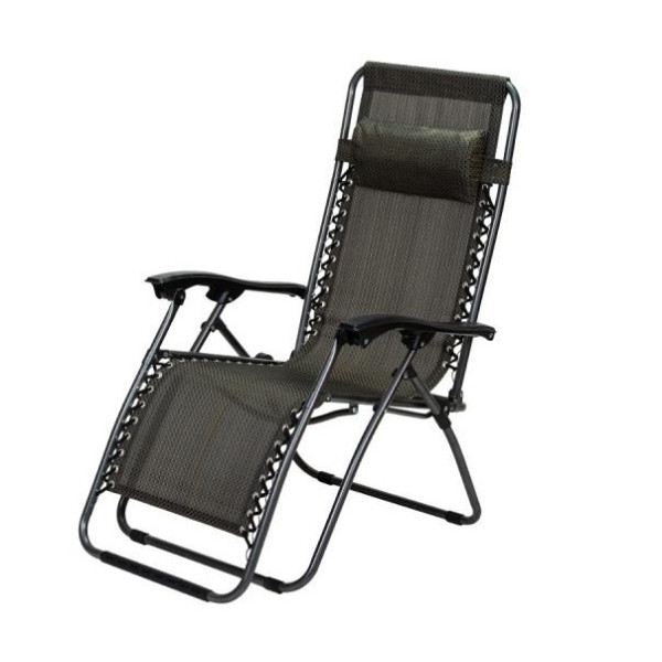 Messina podešavajuća stolica sa jastukom metalna crno-siva