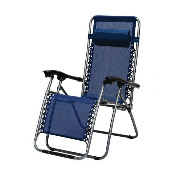 Messina podešavajuća stolica sa jastukom metalna plava