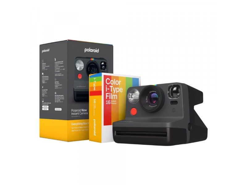 POLAROID NOW GEN 2 BLACK EVERYTHING BOX BUNDLE (6248)