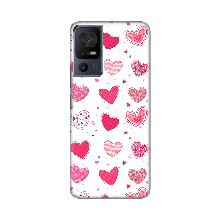 Maska Silikonska Print Skin za A1 Alpha Eco Pink Hearts