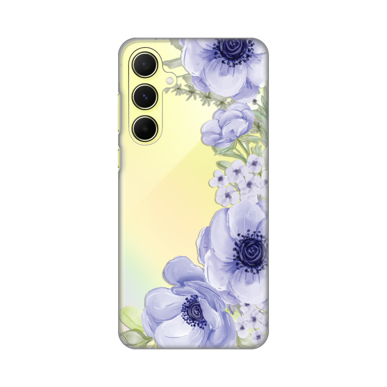 Maska Silikonska Print Skin za Samsung A556B Galaxy A55 5G Blue Roses