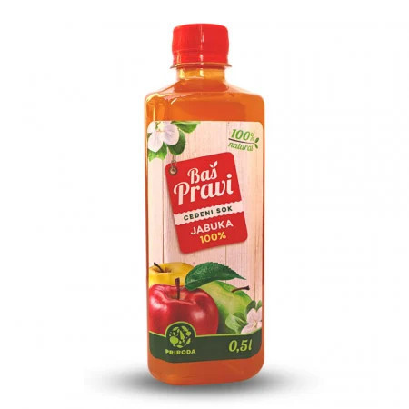 Baš pravi sok jabuka 100% 500 ml