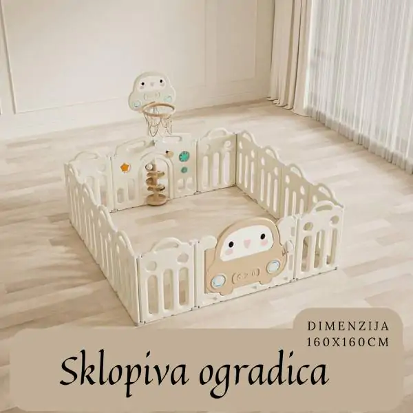 Sklopiva ogradica igraonica 160x160cm za decu