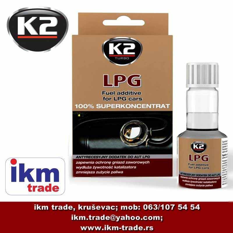 K2 LPG fuel additive – aditiv za gorivo za motorna vozila na gas (TNG) 50ml