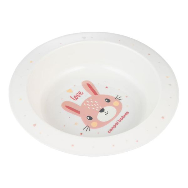 Canpol Bebi činija 270ml Cute Animals Pink 4/412_pin2