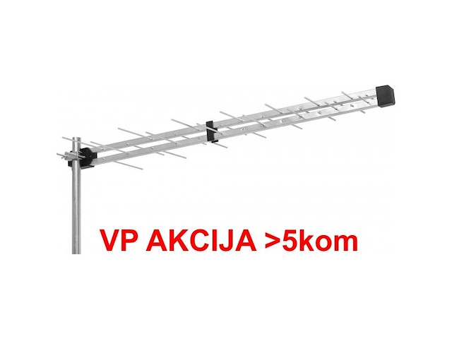 GMB-28EK **Gembird Antena Loga UHF sa F konektorom 28 elemenata, du&;#382;ina 104cm, dobit 9dB alumini.696