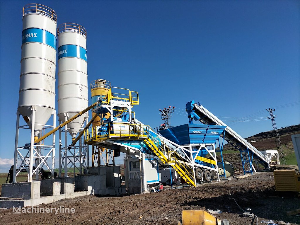 Nova Promax Mobile Concrete Batching Plant PROMAX M100-TWN (100m³/h) fabrika betona