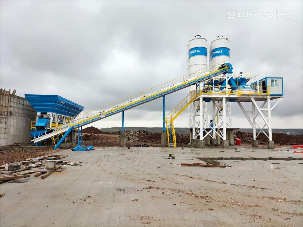 Nova Promax Stationary Concrete Batching Plant with Double Planetary Mixer fabrika betona