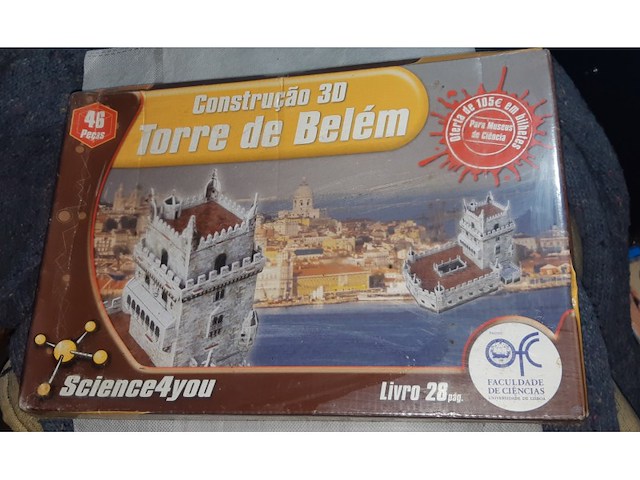 Belem Tower 3D Paper Puzzle Building Model Toy