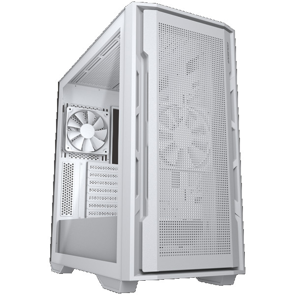 COUGAR | Uniface White| PC Case | Mid Tower Mesh Front Panel 2 x ARGB Fans TG Left Panel ( CGR-5C78W )