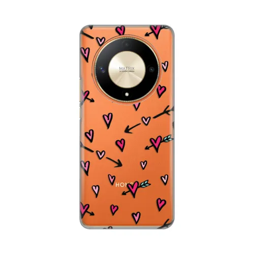 Silikonska futrola - maska print Skin za Huawei Honor Magic 6 lite Heart Pattern