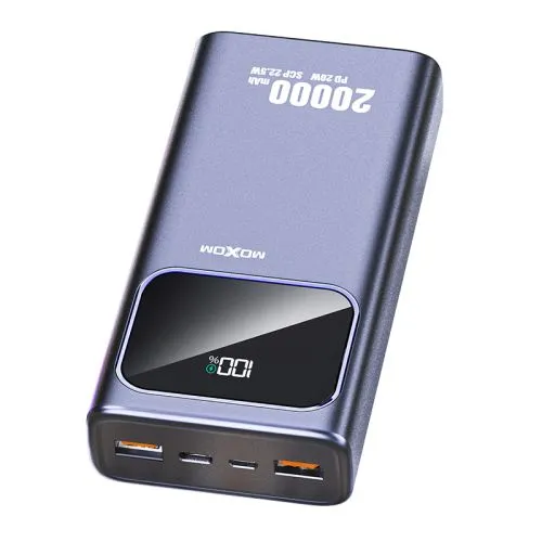 Power Bank prenosiva baterija Moxom MX-PB64 PD/20W + 5A/22.5W 20000mAh plavi (MS)