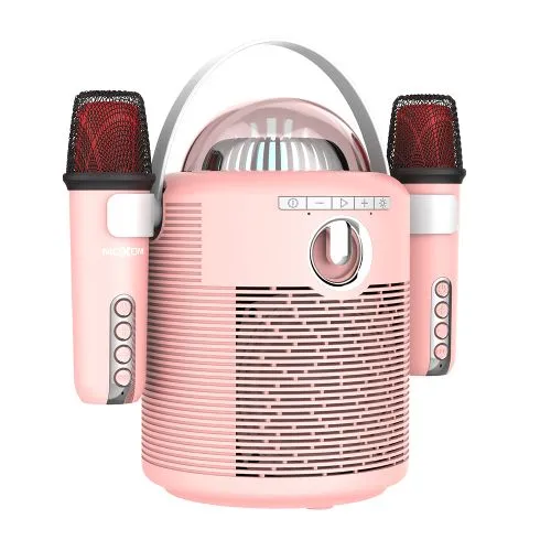 Zvucnik Bluetooth Moxom MX-SK66 sa dva mikrofona pink (MS)