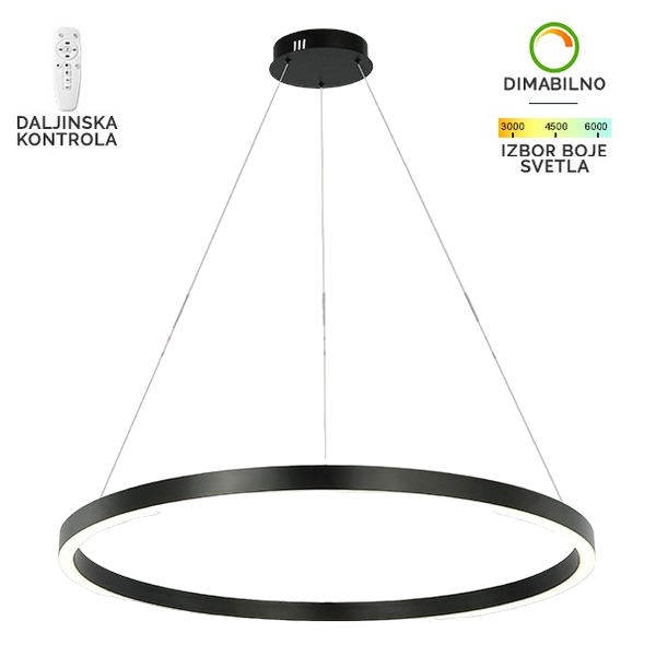 LED VISILICA F2048-70V BK 70W FI-100CM