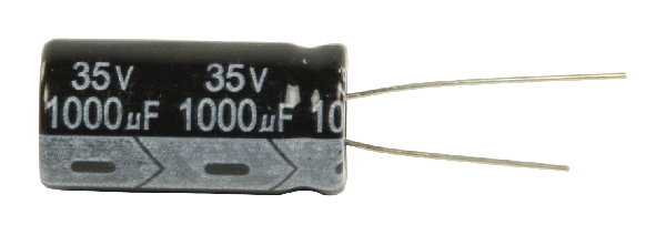 Elko, stojeći (RAD), 85°C, 1000µF, 6.3V, 8X11mm, RM3.5, Panasonic, ECA0JM102