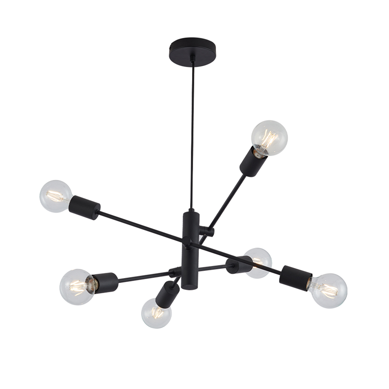 BRY-G004C-6H-6xE27-BLC-PENDANT LIGHT BV04-00044