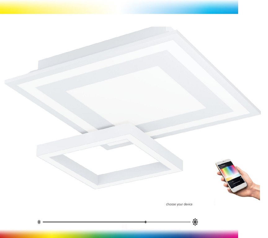 2 SMART LED PLAFONJERA RGB SAVATARILA-C 32162 EGLO