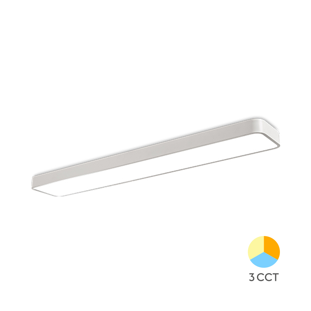 BRY-BLADE-LN-RCT-WHT-45W-3IN1-CEILING LIGHT BH16-08280