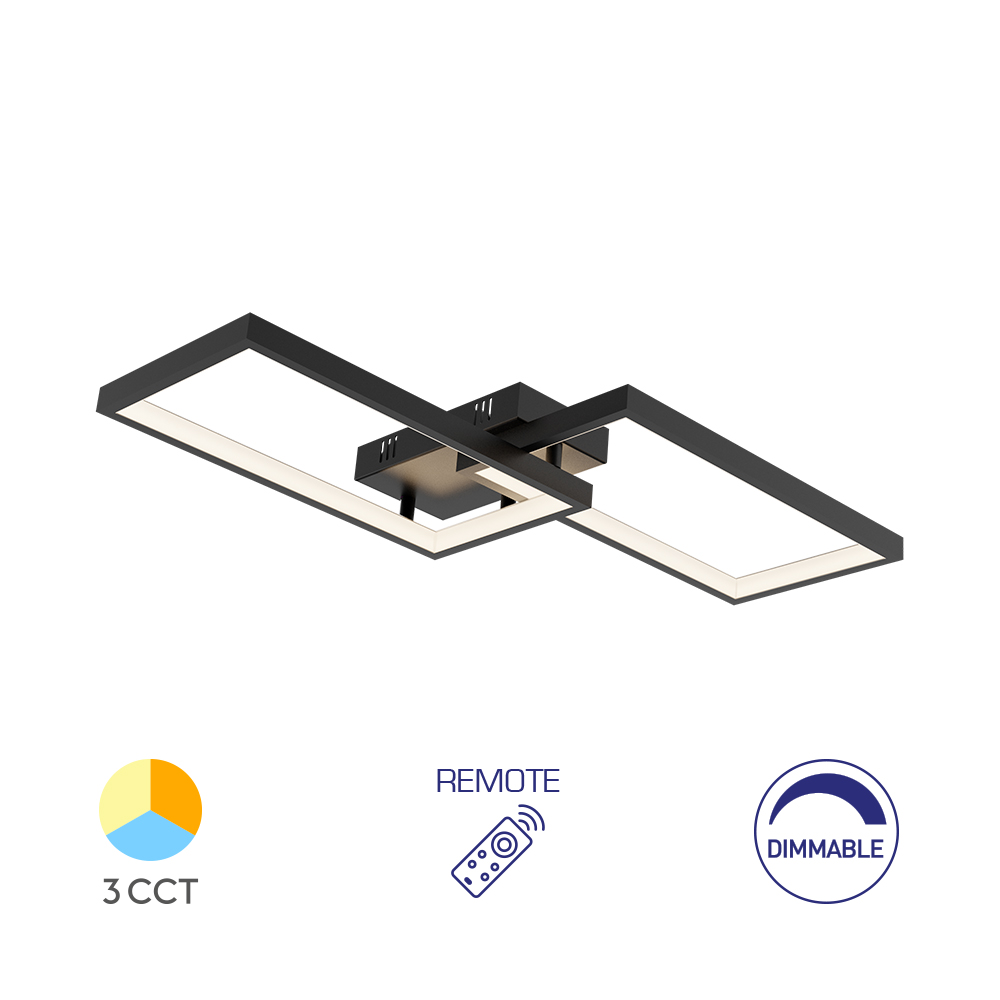 BRY-NELA-SS1-RND-CRNA-40W-REMOTE-IP20-LED PLAFONJERA BH17-04491