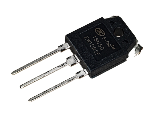 N-MOSFET, 18A, 500V, Rds=0.26Ω/Vgs=10V,