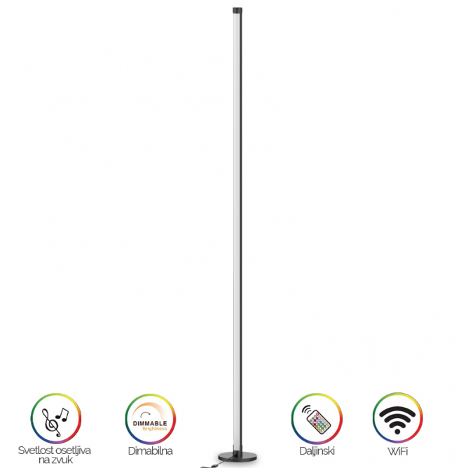 1 VESTA 595 PODNA LAMPA RGB/WW SMART WIFI 201820