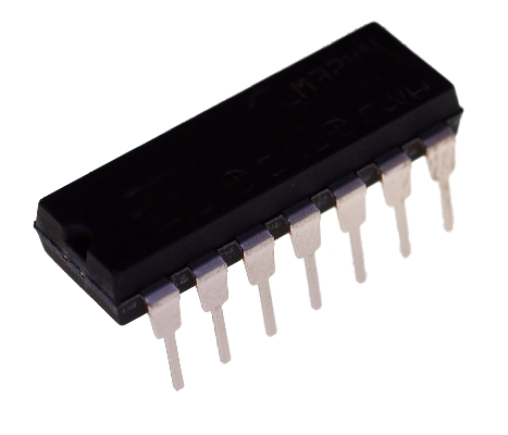 4-Channel 10-Bit A/D Converter with SPI Serial Interface, DIP14