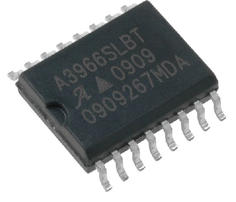 DUAL FULL BRIDGE PWM MOTOR DRIVER, SOICW-16