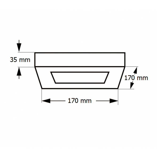 LED PANEL N/Z KNS5-12W 4000K 200128