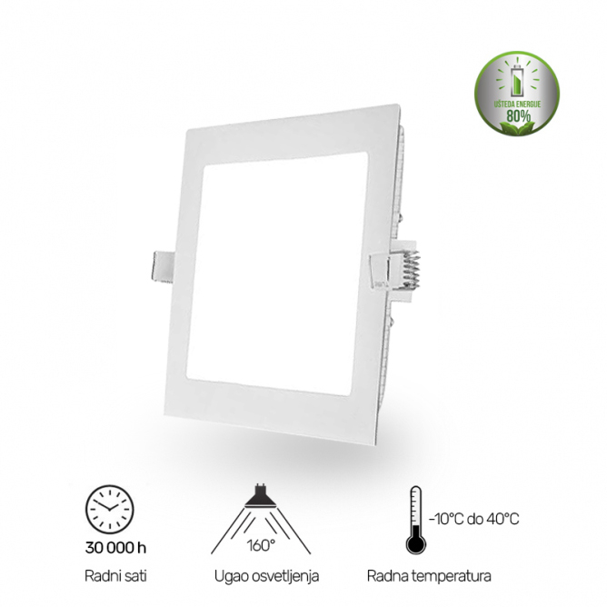 LED UGRADNI PANEL U/Z KNS1-12W 4000K 200153